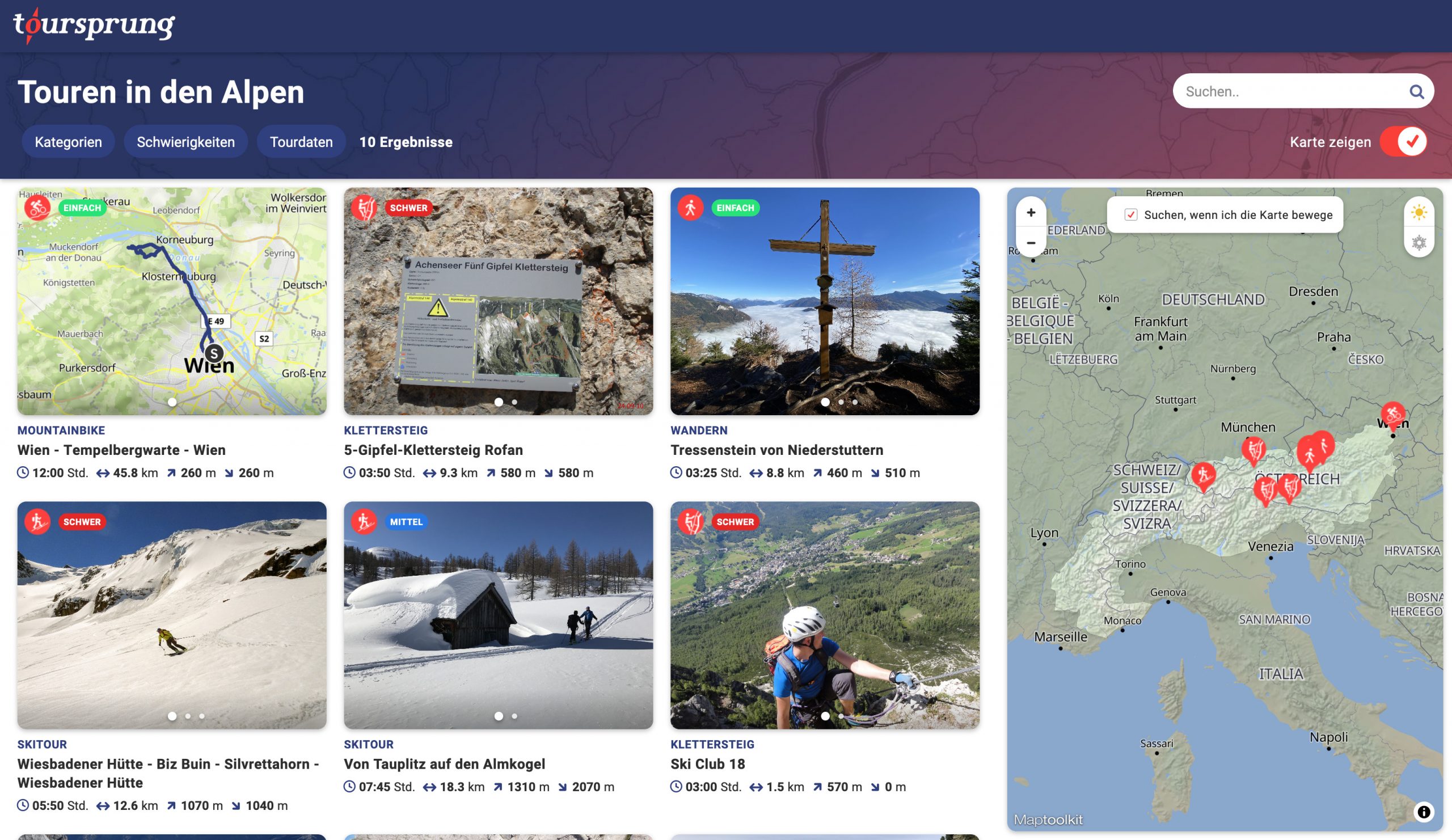POI- & Tourenmodul - Maptoolkit